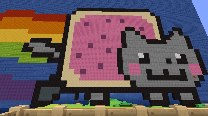 Nyan Cat *now w/ rainbow Minecraft Map