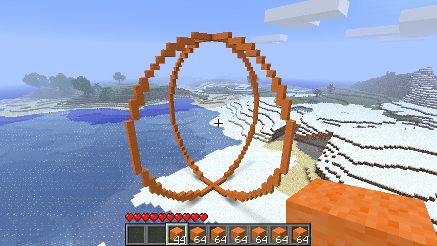 Giant Frosted Orange House Minecraft Map
