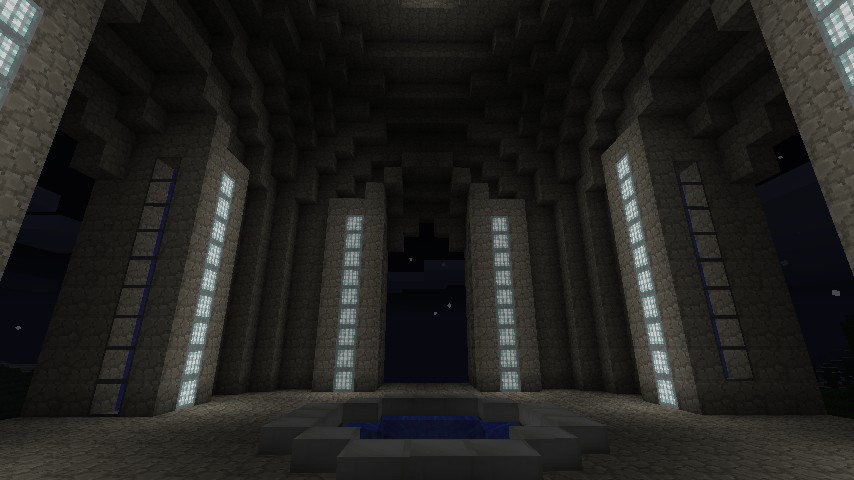 floating water temple Minecraft Map