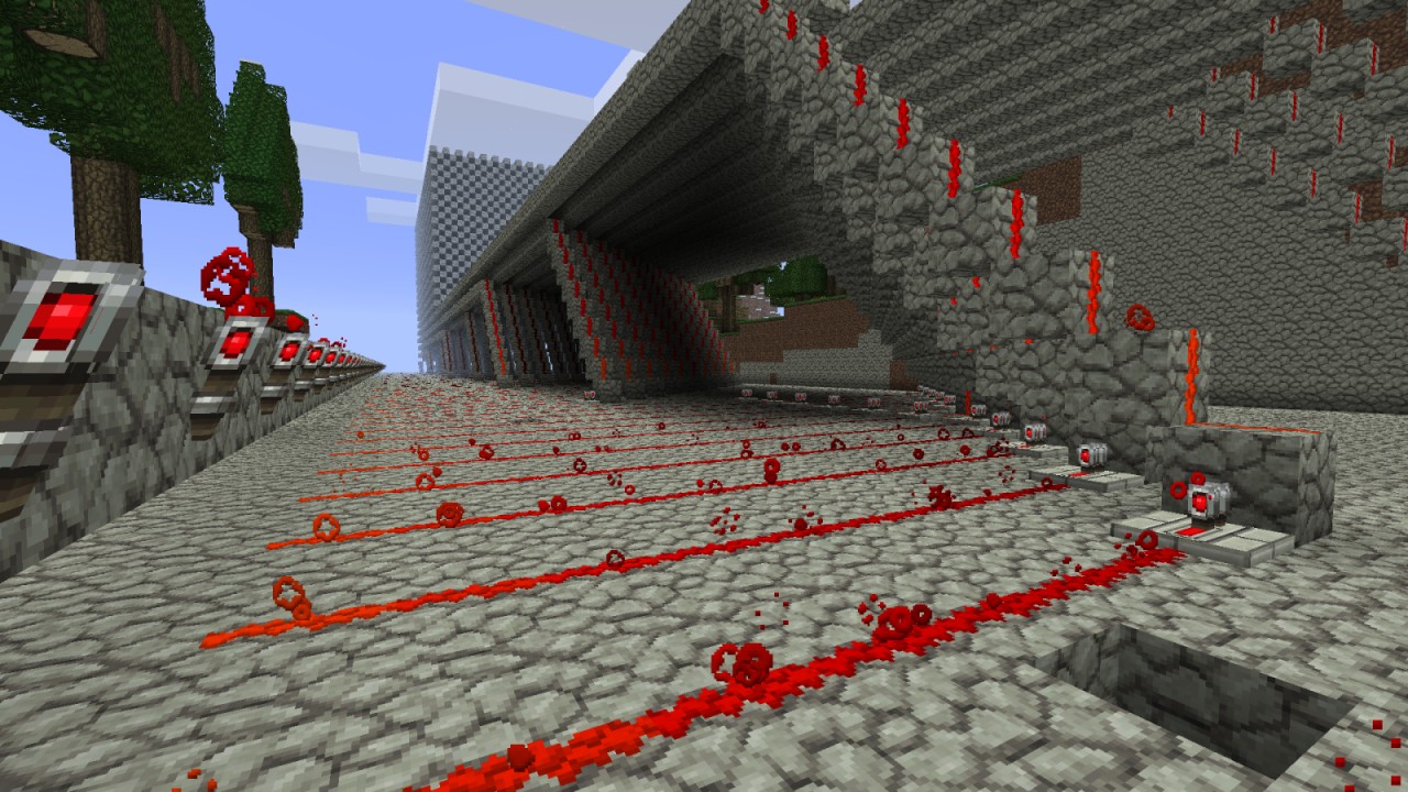 biggest redstone screen !900 pixels! Minecraft Map