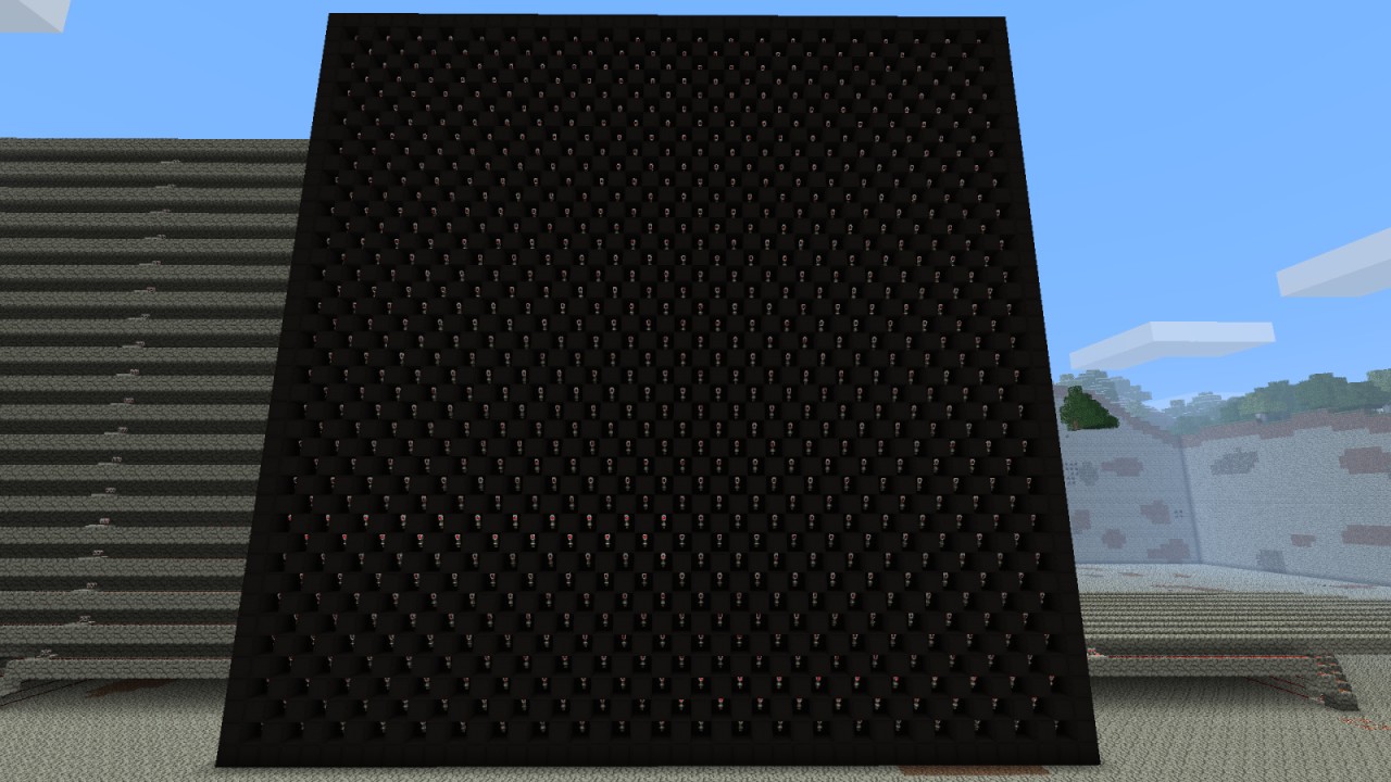 biggest redstone screen !900 pixels! Minecraft Map