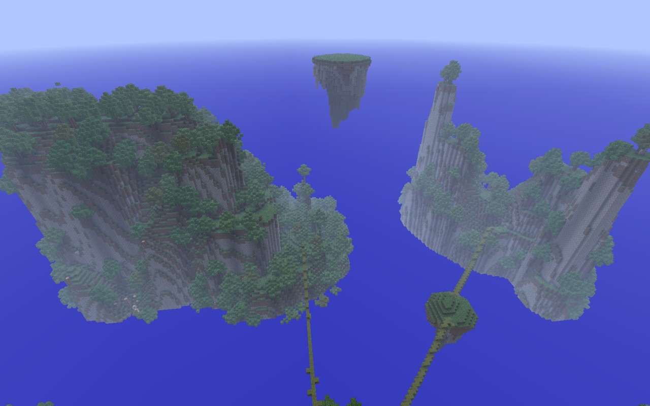 Custom Terrain: Floating Mountains Minecraft Map