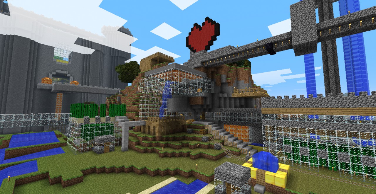 My awesome world (updated1.8) Minecraft Map