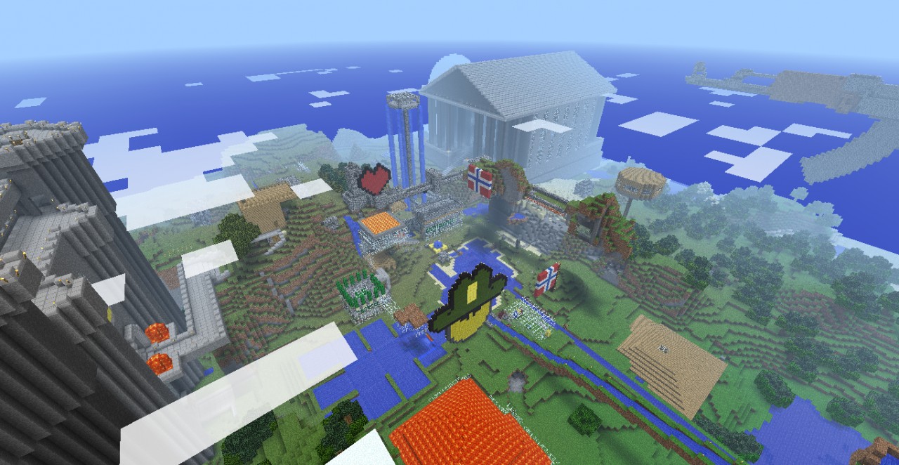 My awesome world (updated1.8) Minecraft Map