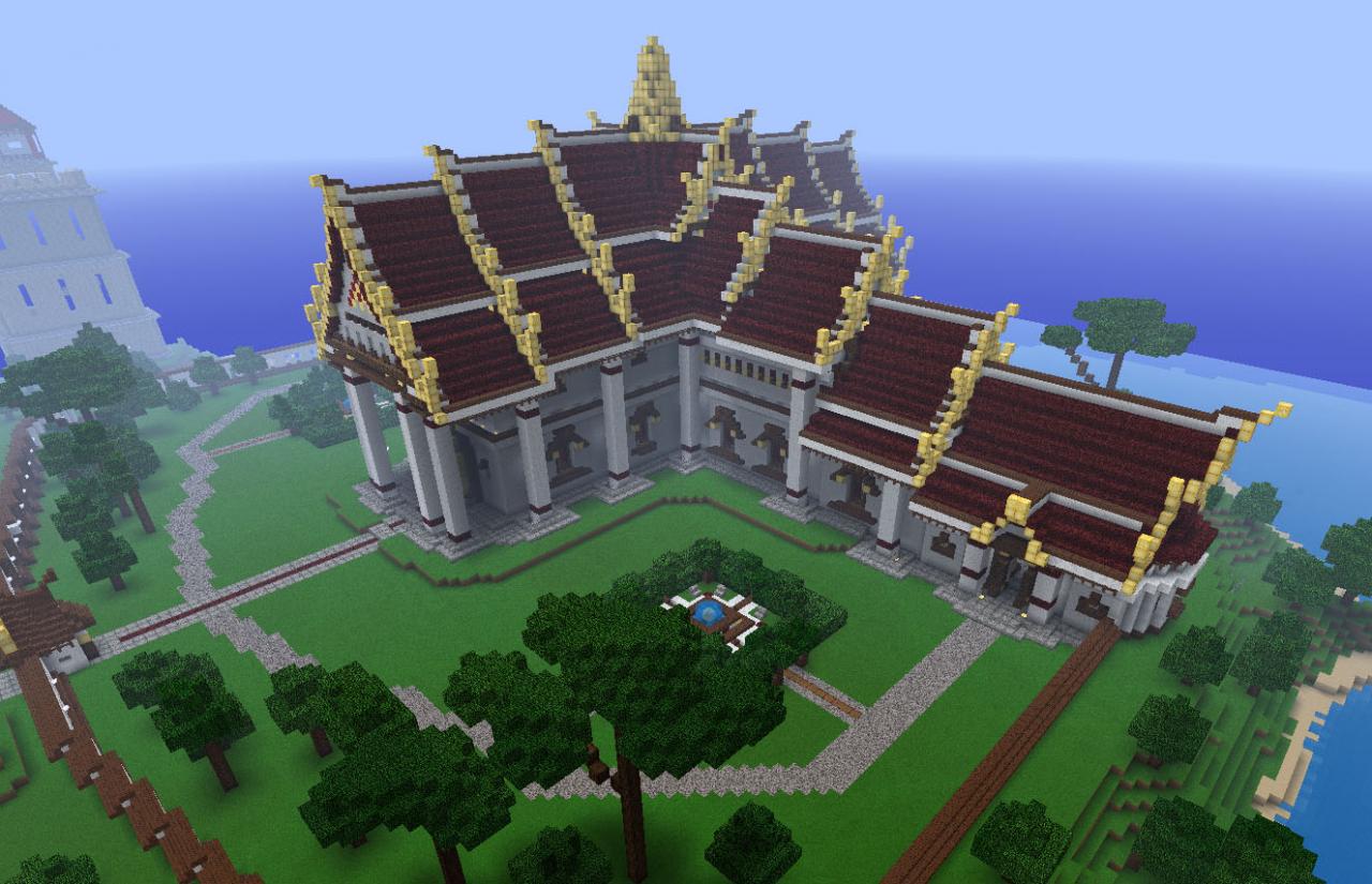 Temple of Serenity - A Thai Style Temple Complex Minecraft Map