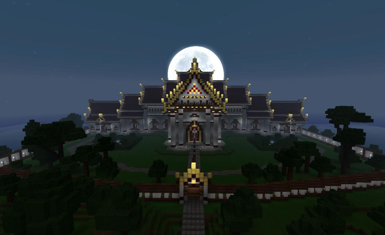Temple of Serenity - A Thai Style Temple Complex Minecraft Map
