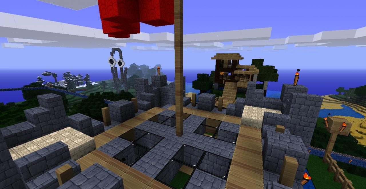 Castle on floating island {Minecraft 4 Life} Minecraft Map