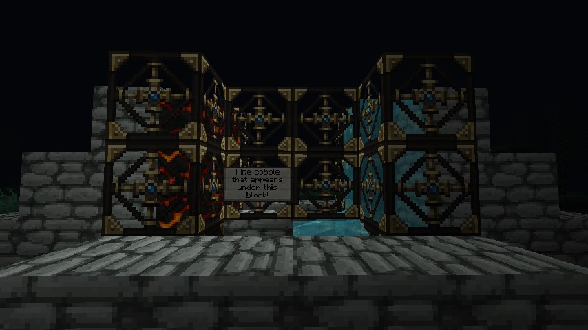 Infinite Cobblestone Generator! Minecraft Map