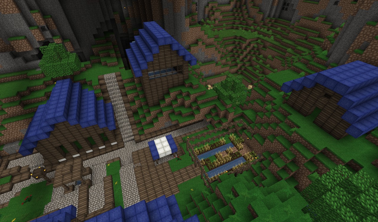 small mountain village Minecraft Map