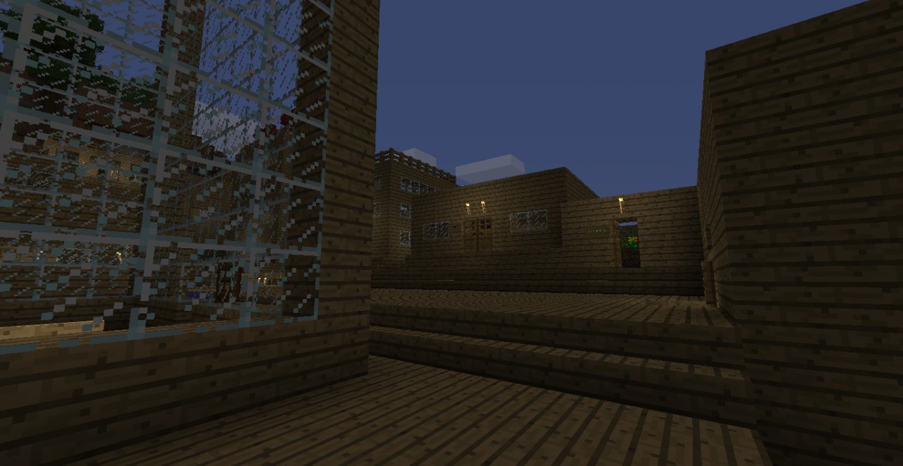 A nice wooden city Minecraft Map