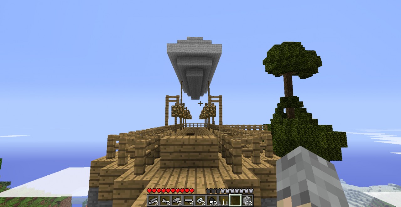 Pyramids,Airship and Fortress! Minecraft Map