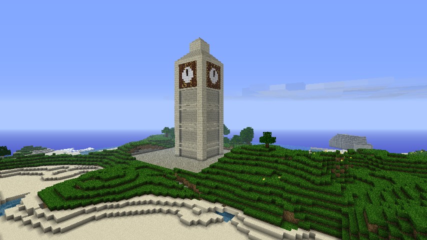 Large Clock Structure (Schematic available) Minecraft Map