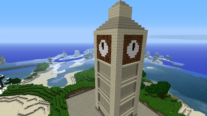 Large Clock Structure (Schematic available) Minecraft Map