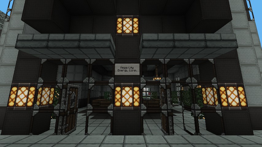 FF7 Shinra Inspired Building Minecraft Map