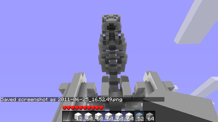 giant creeper skeleton Minecraft Map