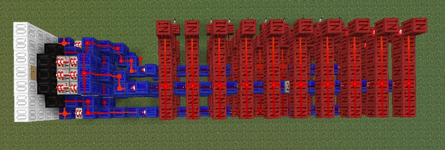7 segment display display with encoder Minecraft Map
