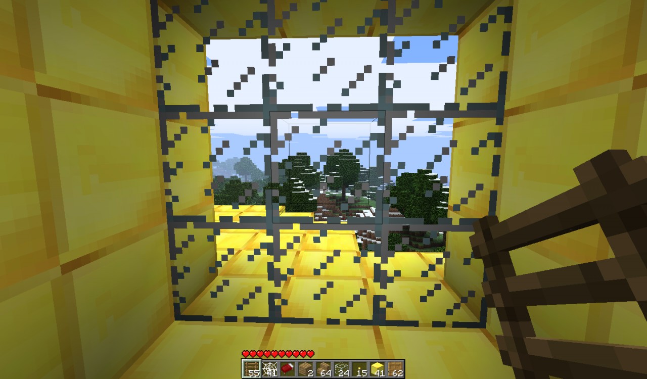 big gold house Minecraft Map