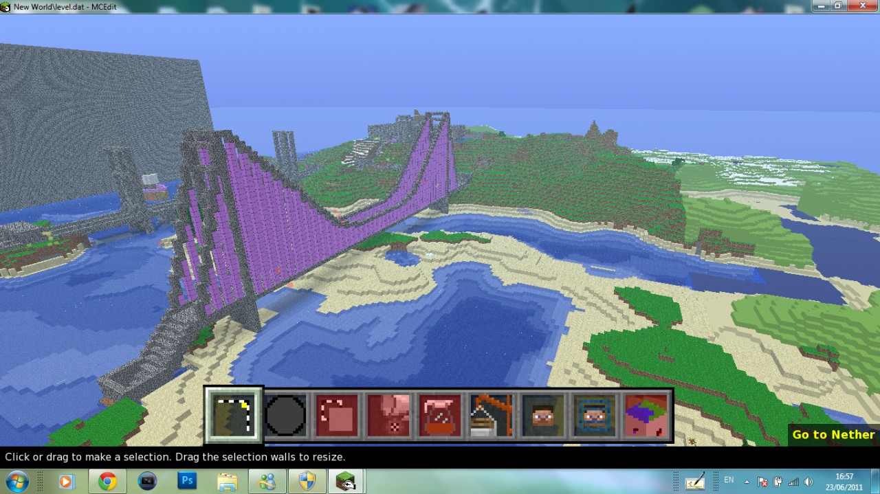 Suspension Bridge Minecraft Map