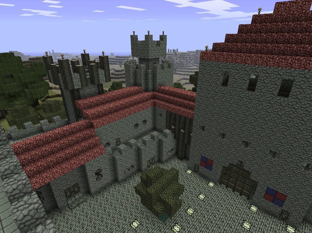Castle Walls Minecraft Schematic