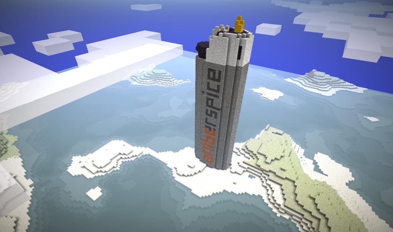 AMBER SPICE LIGHTER - BINVOX Minecraft Map