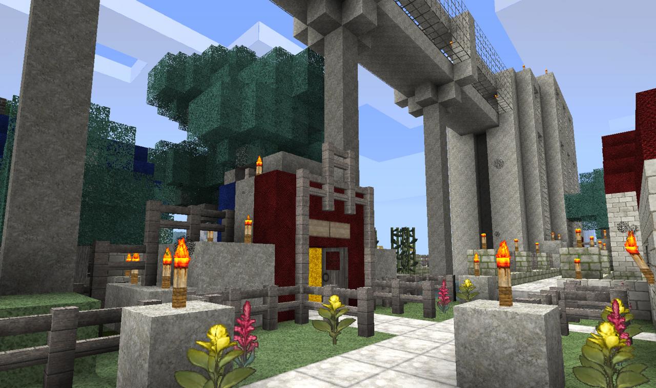 RED & BLUE VILLAGE PROJECT Minecraft Map