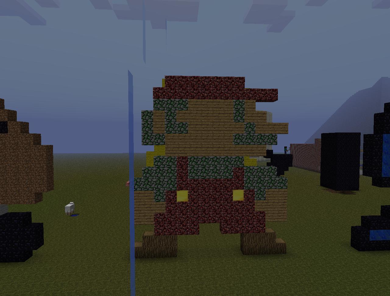 Mario Pixel art Minecraft Map