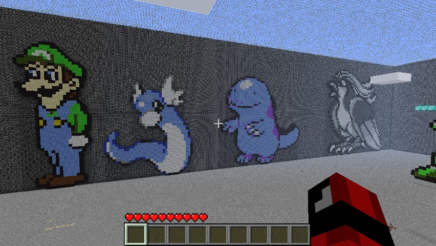 Huge Pixel Art by ME SuperKelika aka InecredibleMinecraft Minecraft Map
