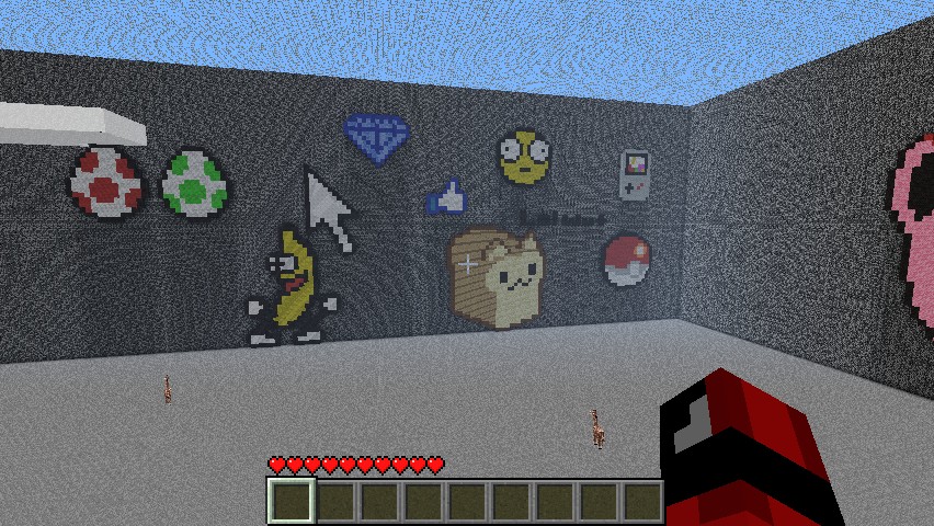 Huge Pixel Art by ME SuperKelika aka InecredibleMinecraft Minecraft Map