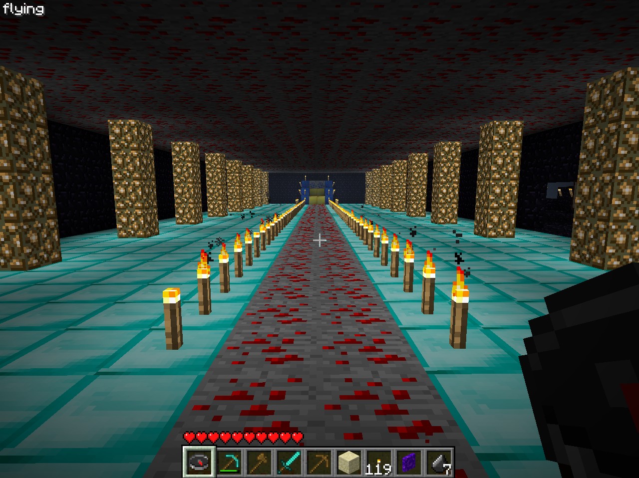 lava cavern castle Minecraft Map