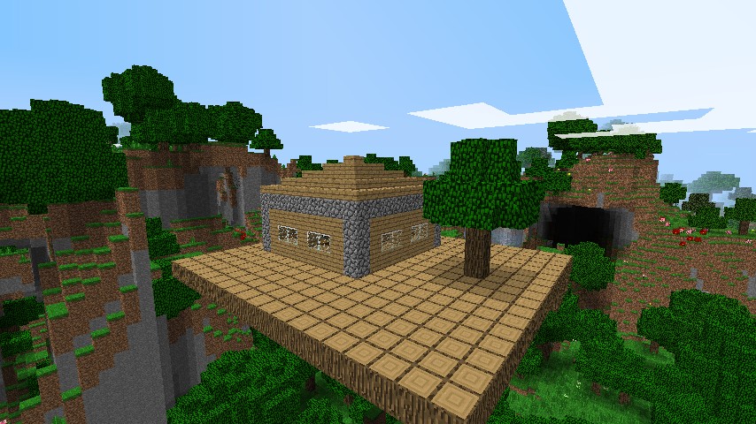 Floating wood island Minecraft Map
