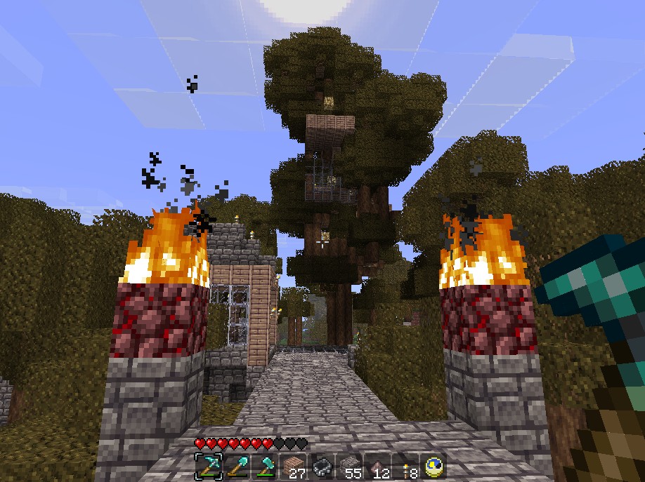 Modern Tree Fort Complex Minecraft Map