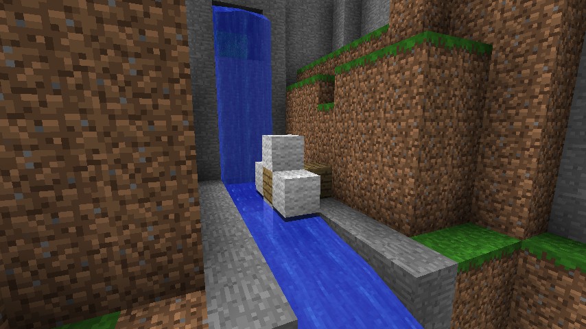 Dam !!! with small island in middle and with SECRET !!! Minecraft Map