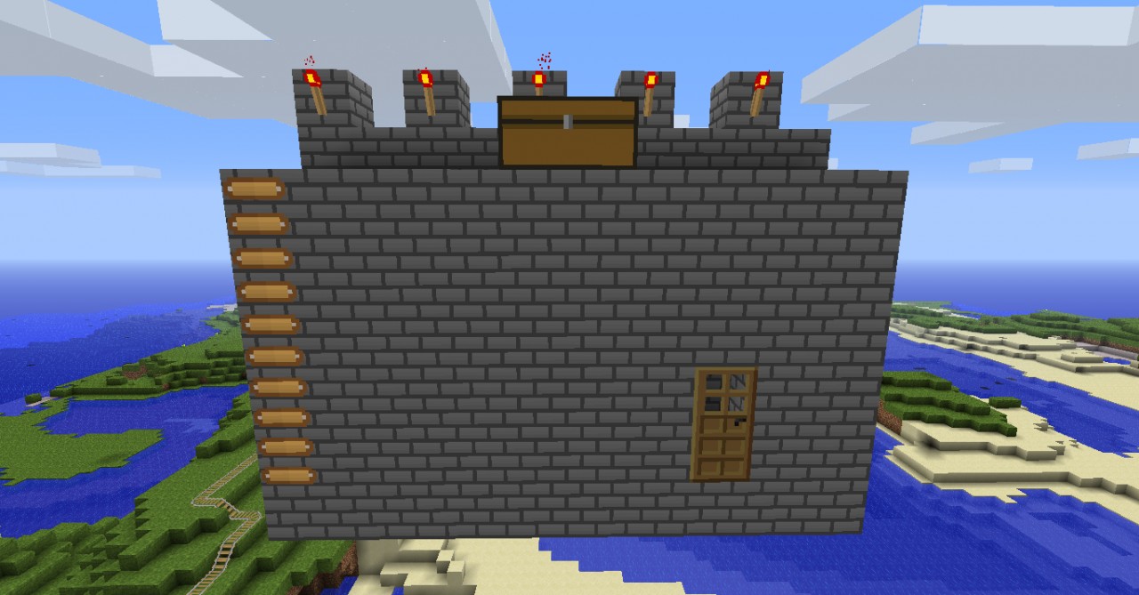Castle wall peice Minecraft Map