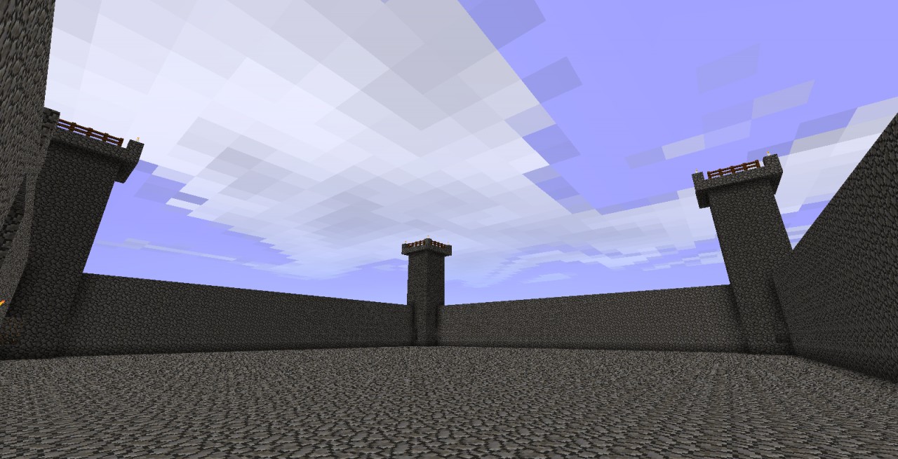 Large Cobblestone Castle Minecraft Map