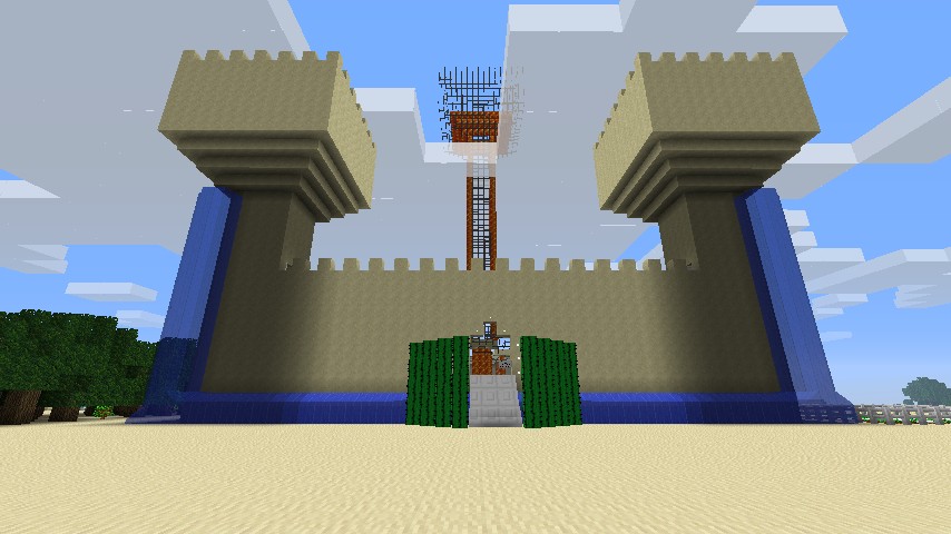 Epic sandstone castle Minecraft Map