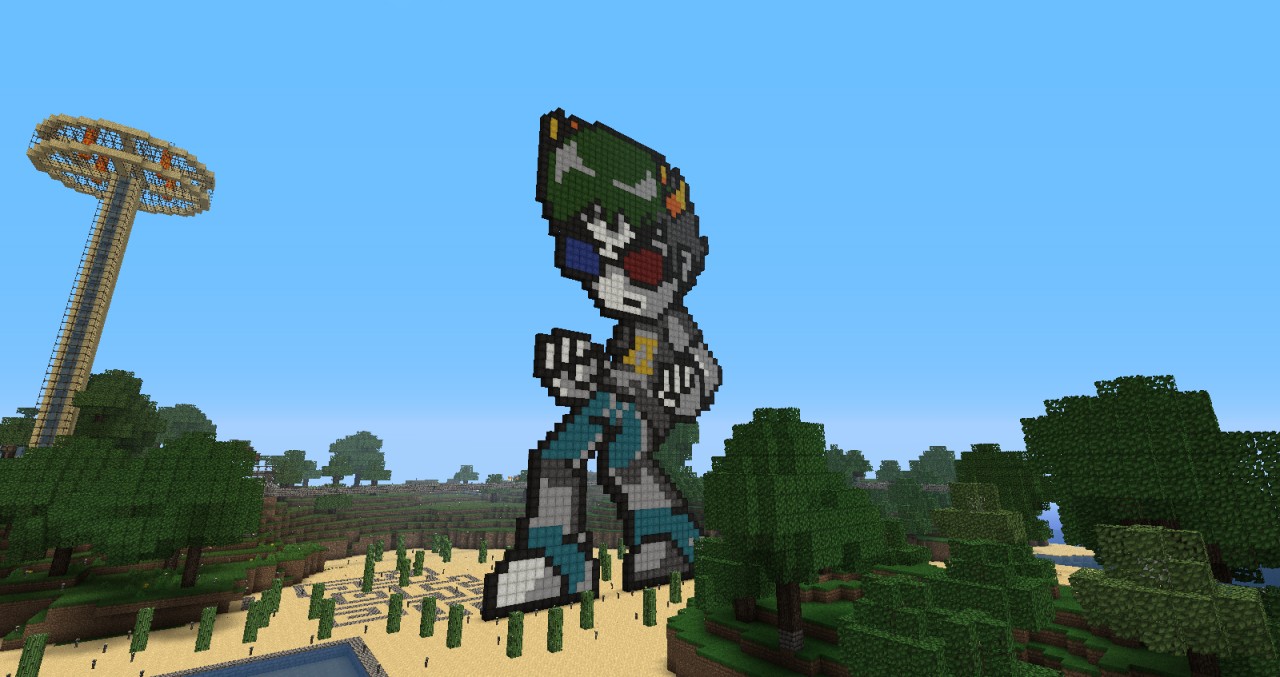 Boy with 3D glasses Minecraft Map