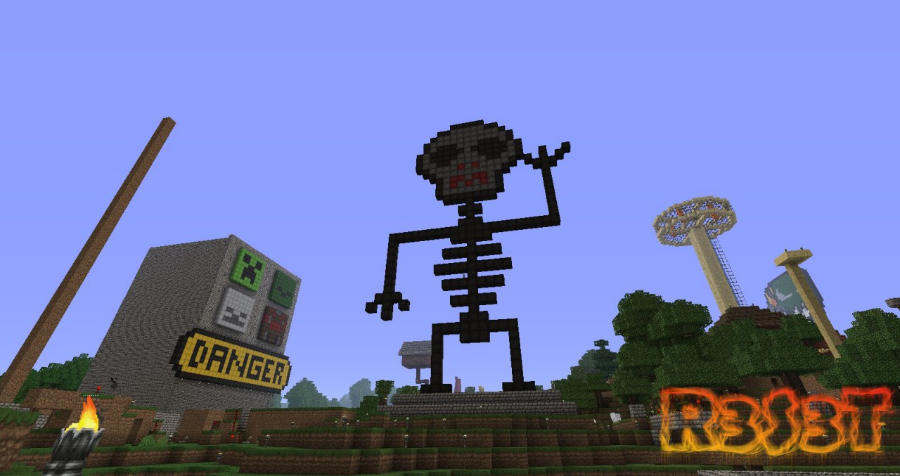 Black Skeleton Minecraft Map