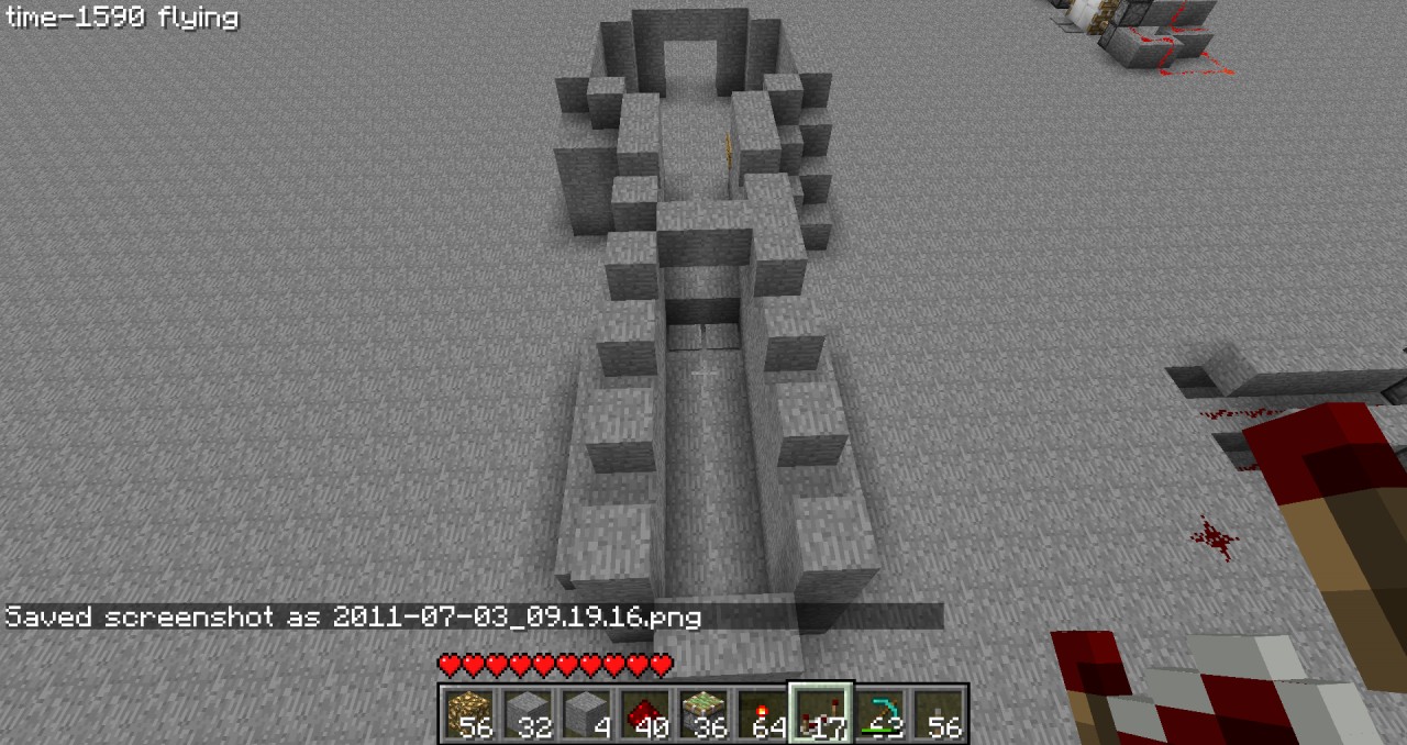 Effective Hidden trap using pistons. Minecraft Map