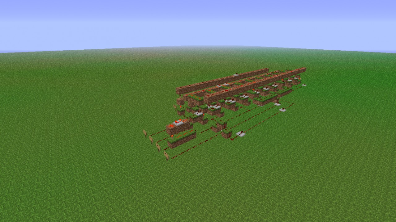 MCS-4 (TM) 4-bit Parallel Micro Computer Set Minecraft Map