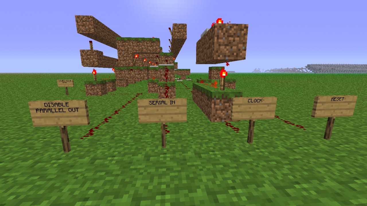 MCS-4 (TM) 4-bit Parallel Micro Computer Set Minecraft Map