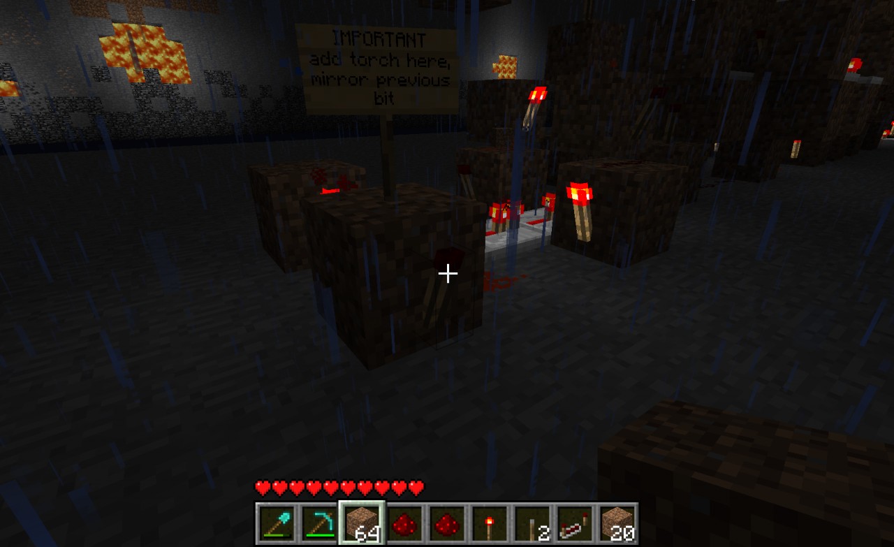 HAM Projects 1-Wide Adder (outdated) Minecraft Map