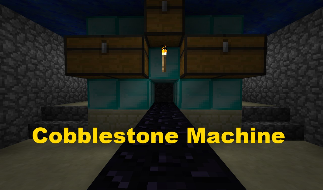 Infinite Cobblestone Machine with Pistons Minecraft Map