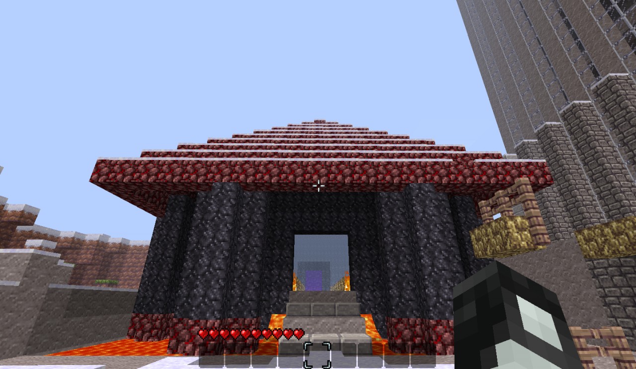 Nether temple Minecraft Map