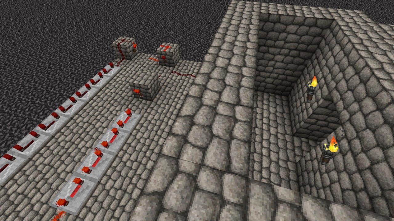 Piston trap - "Run as you can!" Minecraft Map