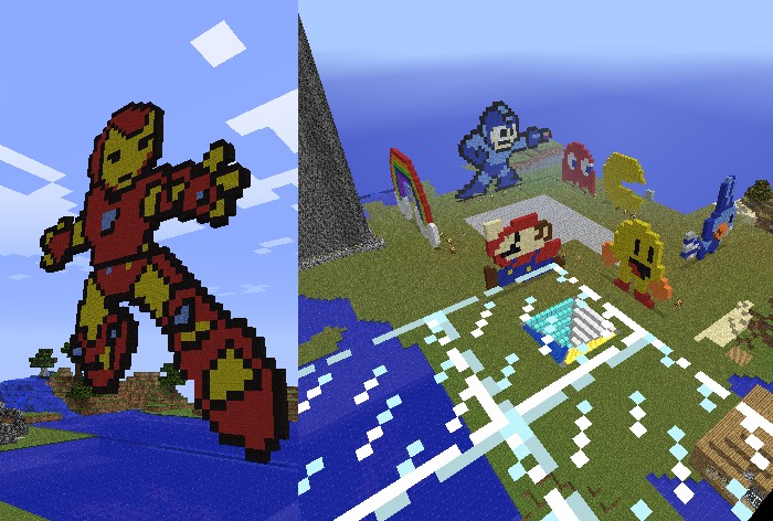 Pixel Plaza Minecraft Map