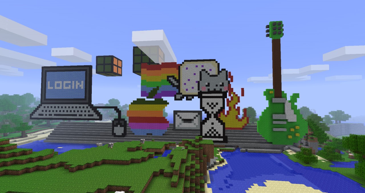 My mini pixel park Minecraft Map