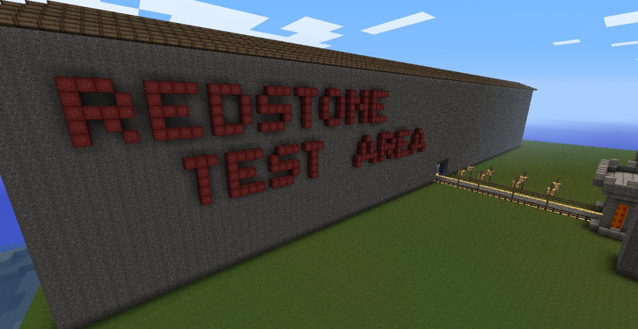 Redstone testing area Minecraft Map
