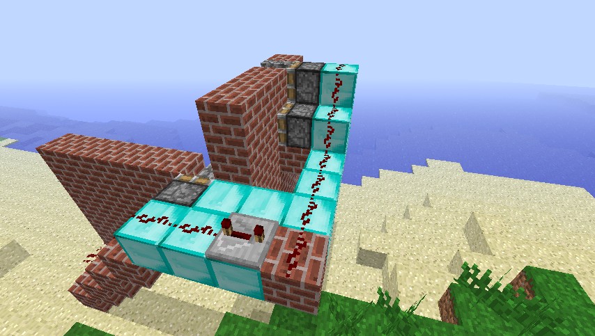 Minecraft: Piston Operated Stairs Minecraft Map