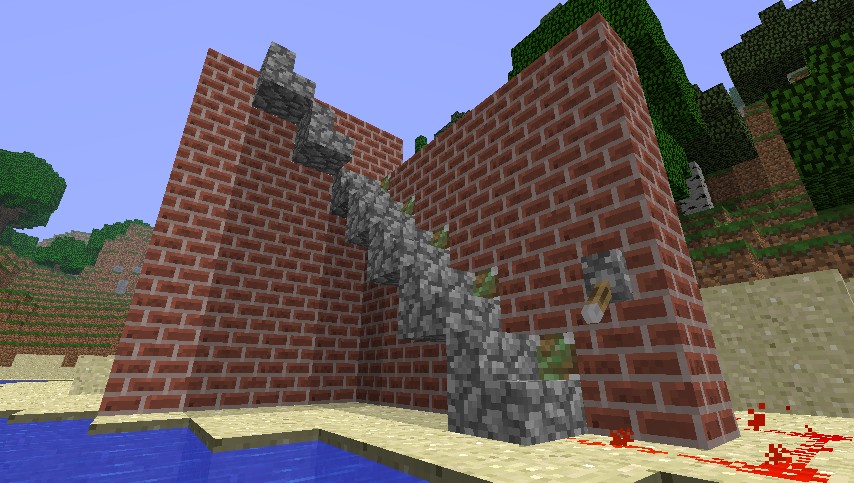 Minecraft: Piston Operated Stairs Minecraft Map