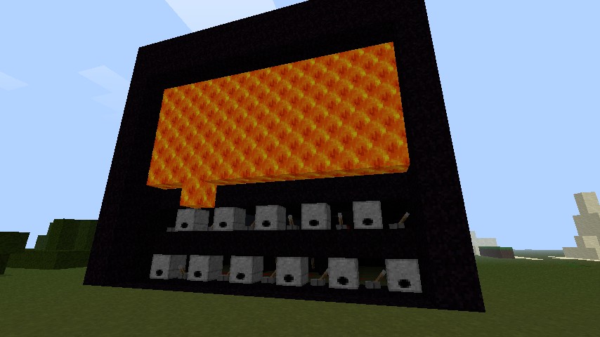 Arrows+Dispenser+Lava=LAG Minecraft Map